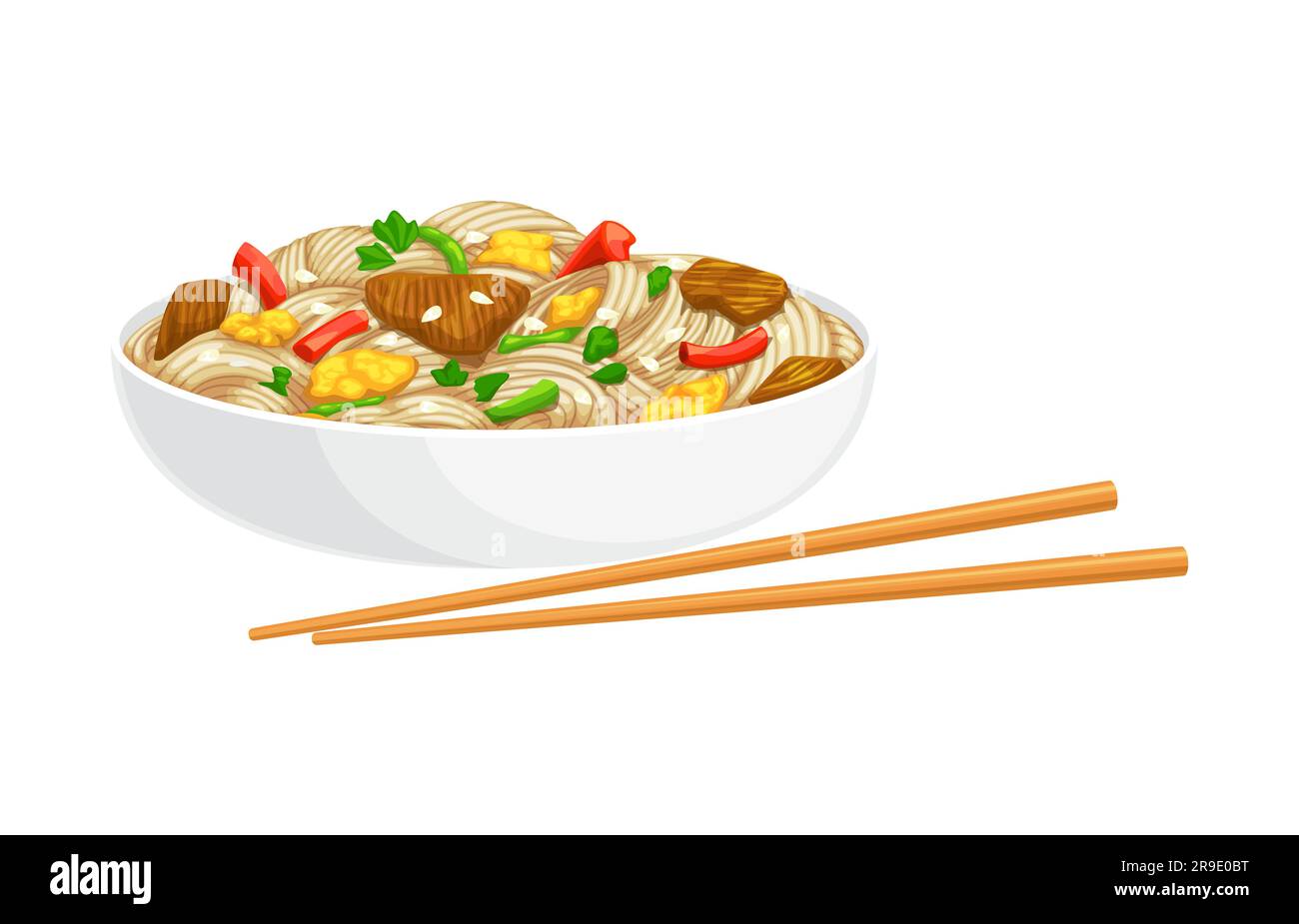 Cartoon Chinese Noodles