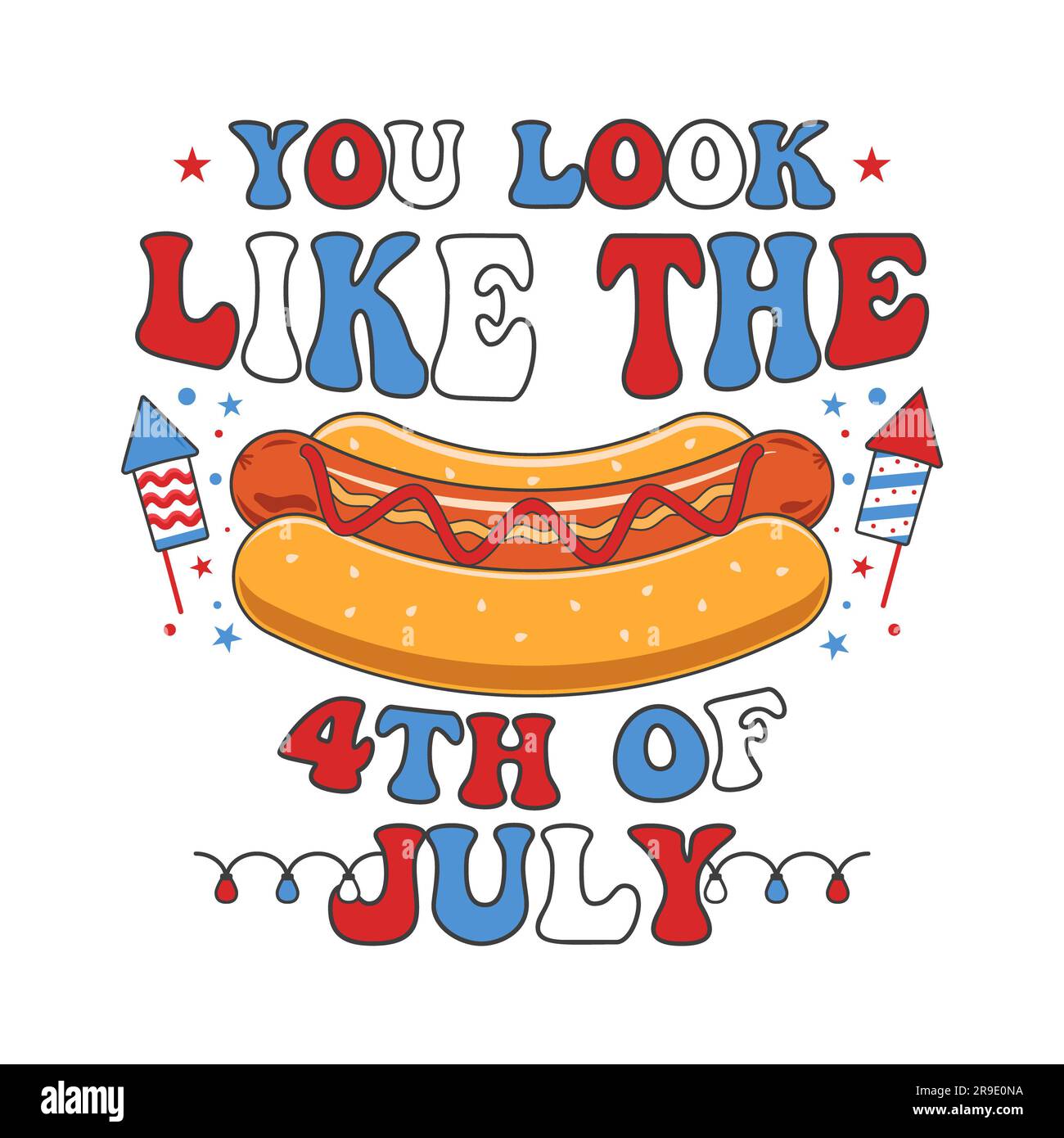 4th of July typography design with quote - you look like the 4th of ...