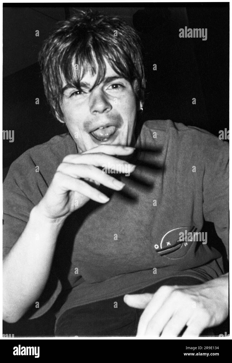 Tim Burgess of the Charlatans playing at Cardiff University in Cardiff ...