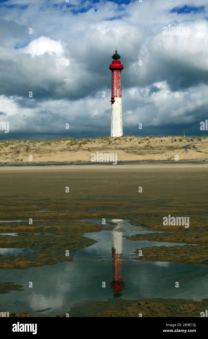The Phare de La Coubre at the northern end of the Gironde estuary. The ...