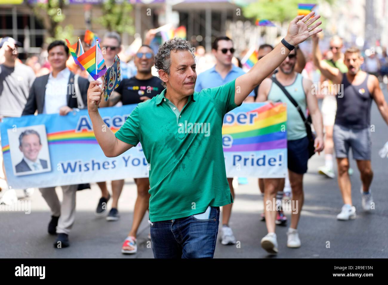 New York State Representative Tony Simone walks in the NYC Pride March ...
