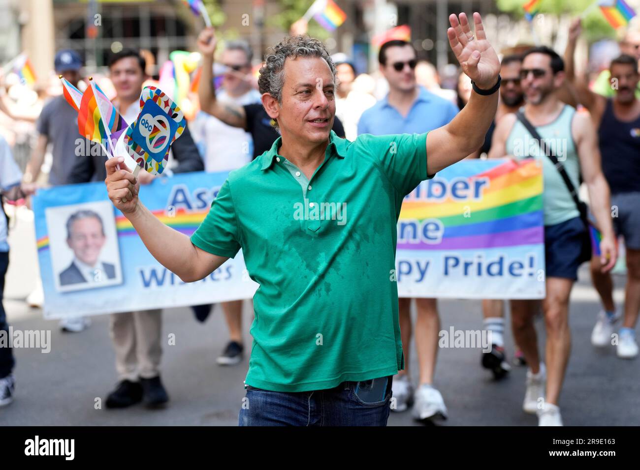 New York State Representative Tony Simone walks in the NYC Pride March ...