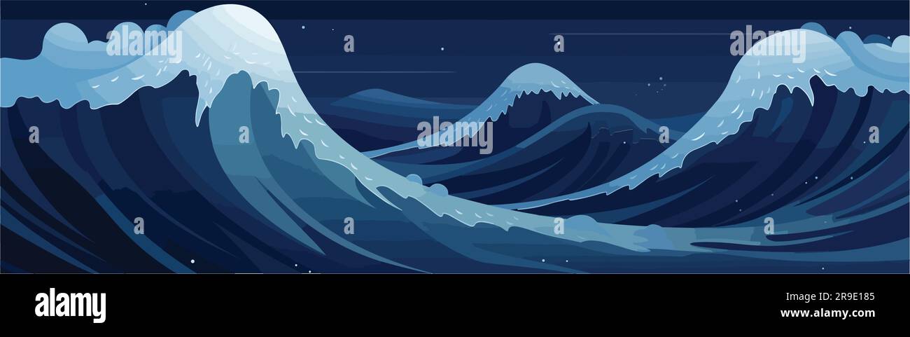 Ocean tempest Stock Vector Images - Alamy