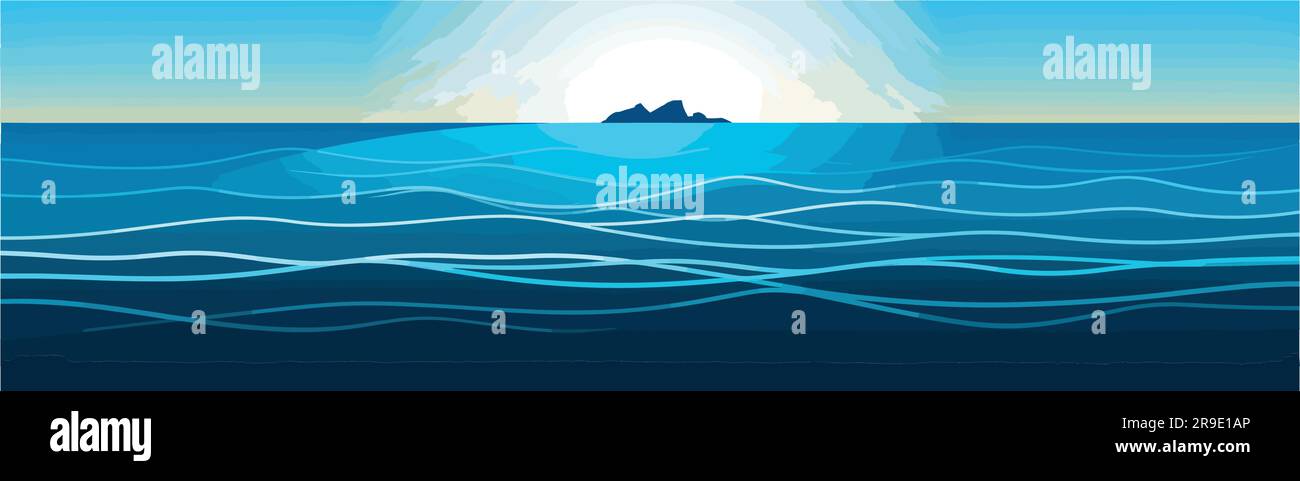 Calm sea ocean river ripple Stock Vector Images - Alamy