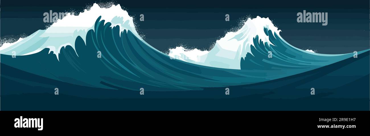 Ocean tempest Stock Vector Images - Alamy