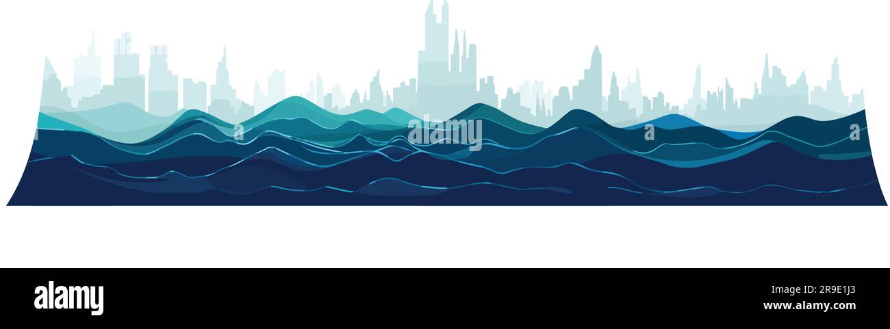 Calm sea ocean river ripple Stock Vector Images - Alamy