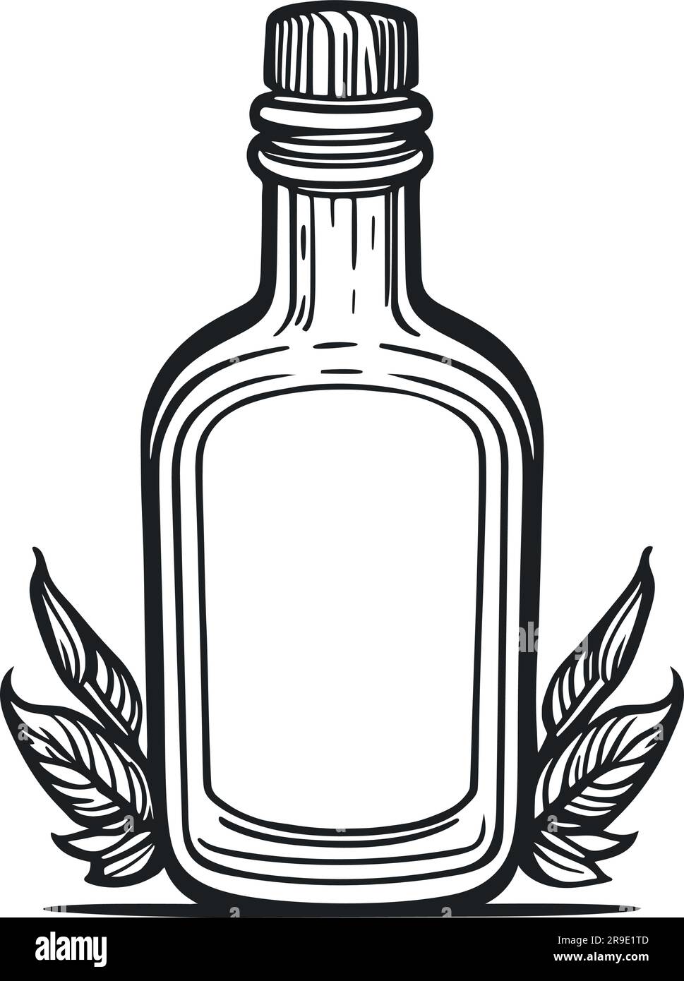 Glass empty jar doodle Cut Out Stock Images & Pictures - Alamy