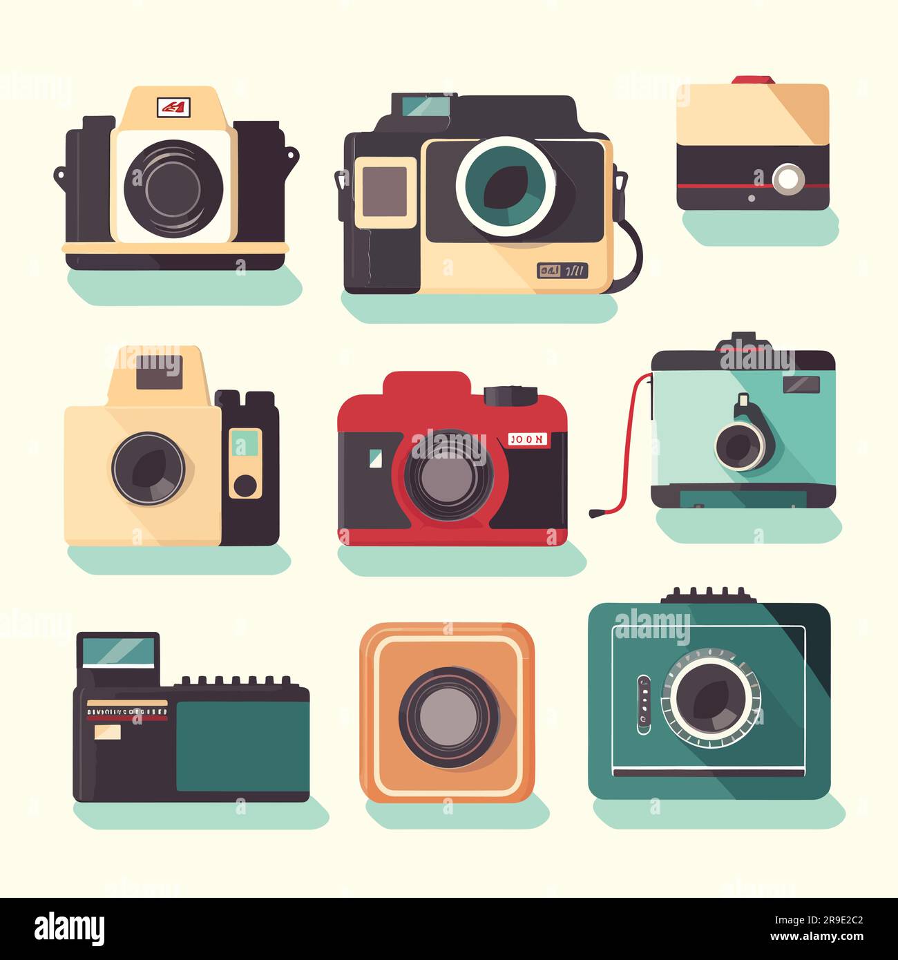 Digital slr cameras Stock Vector Images - Alamy