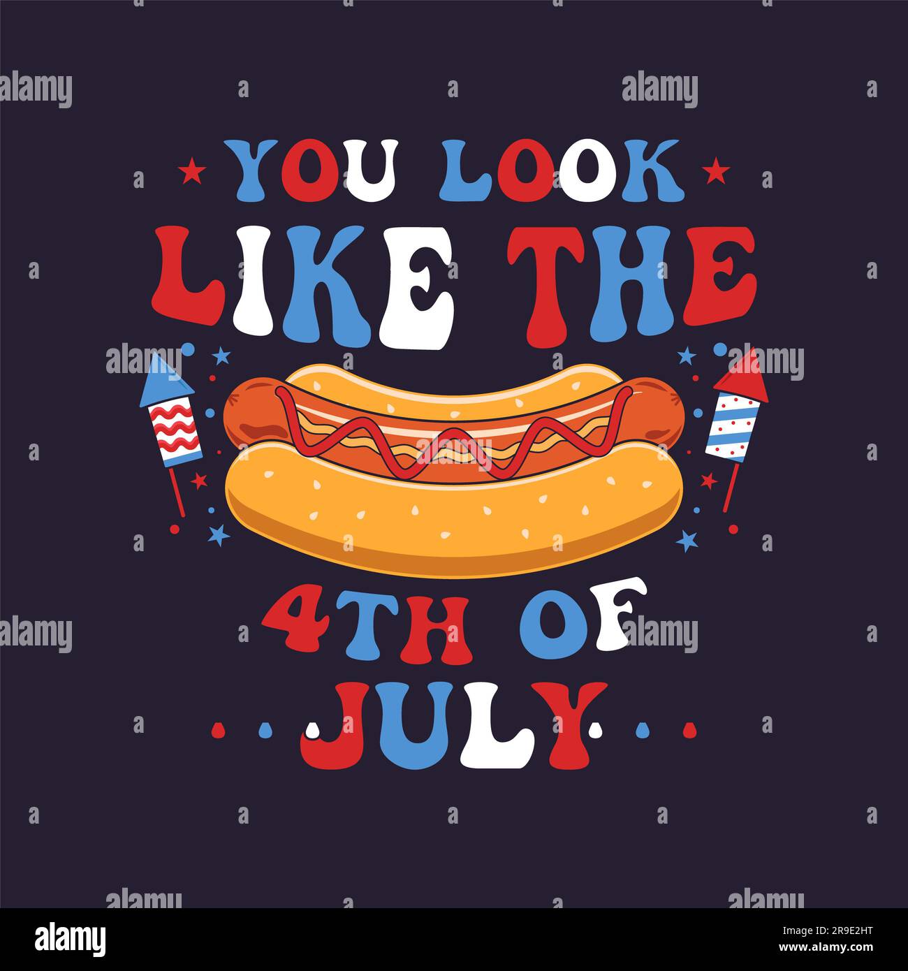 4th of July typography design with quote - you look like the 4th of ...