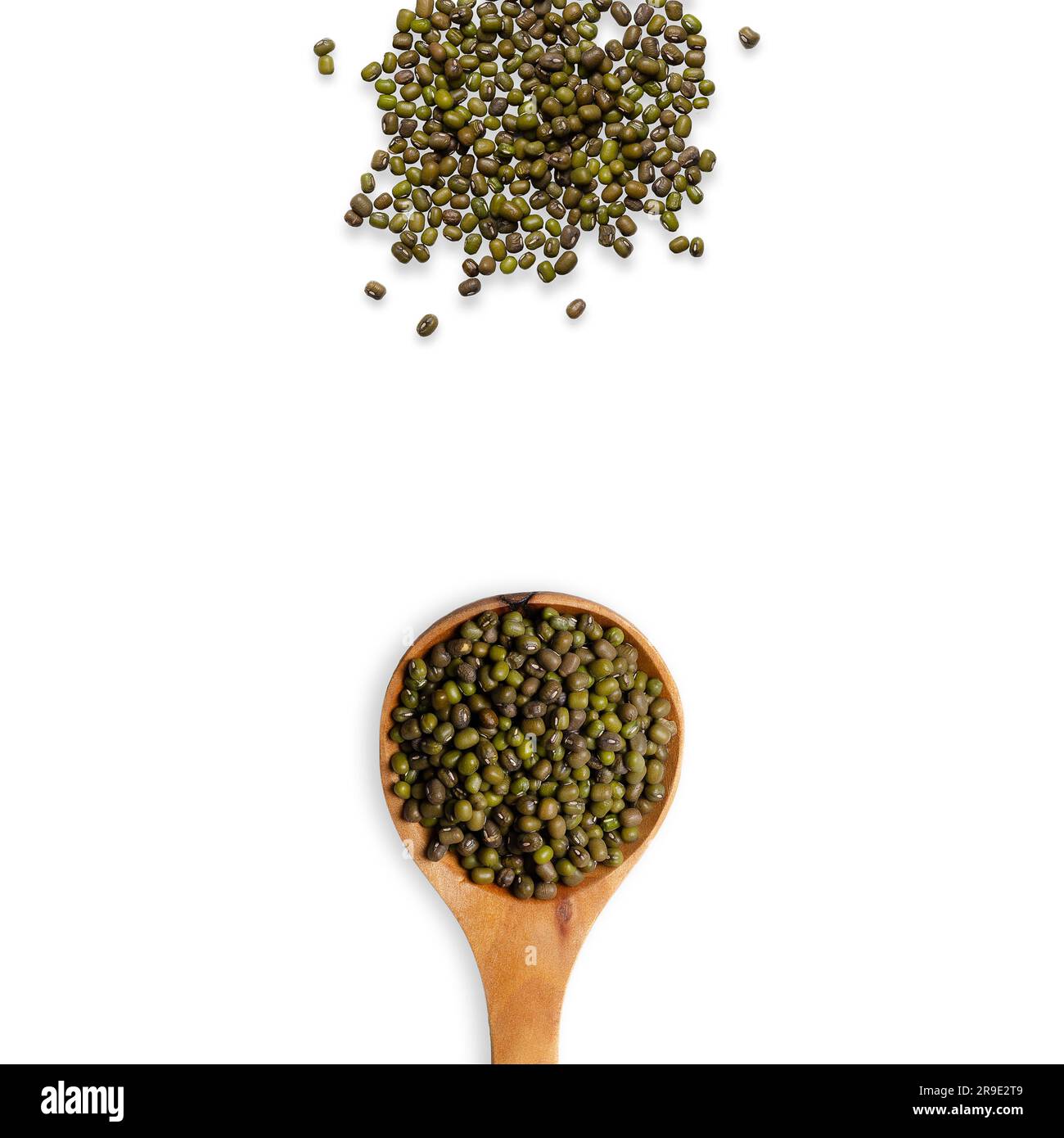 Mung beans isolated on white background with copy space Stock Photo - Alamy