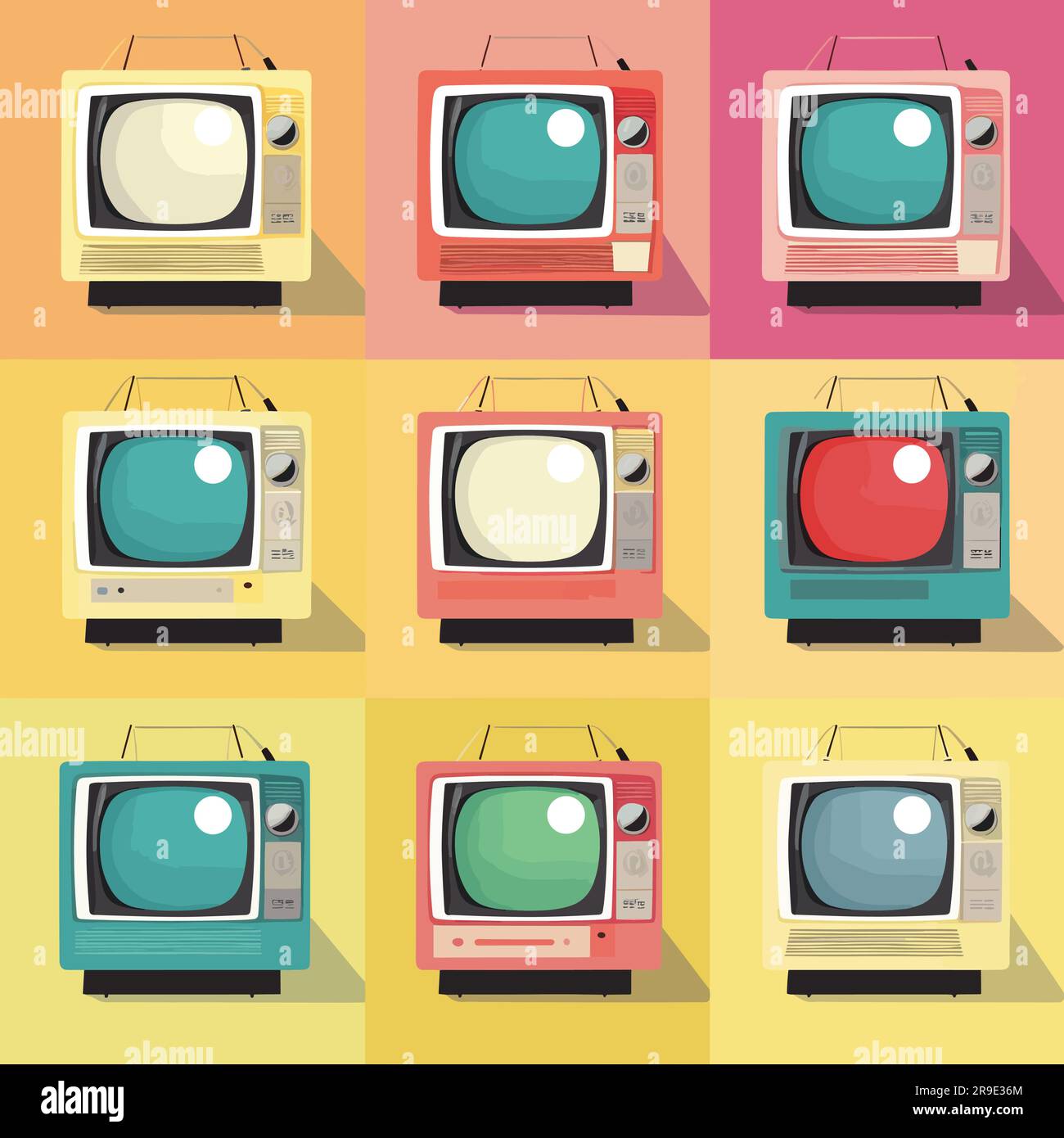 Vintage computer room Stock Vector Images - Alamy