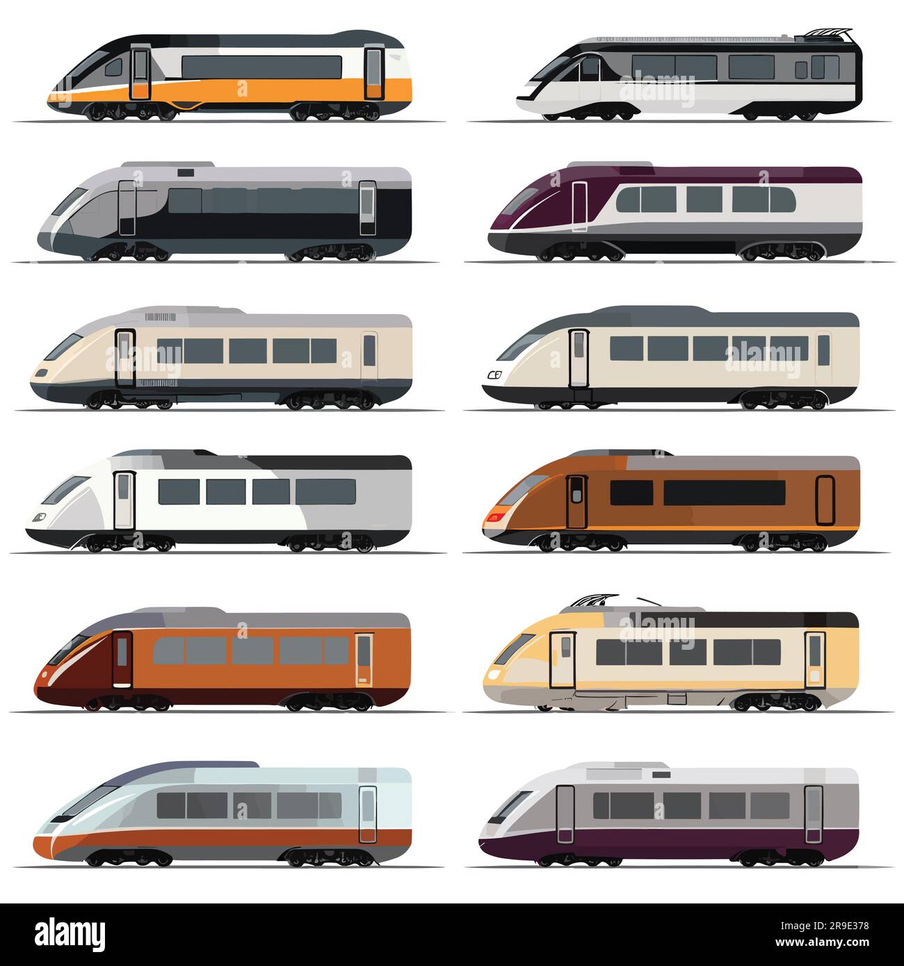 Express train freight train steam locomotive Cut Out Stock Images ...