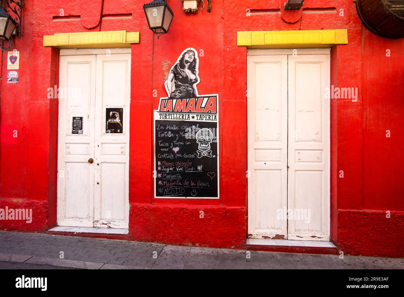 La Mala Bar in Almeria Spain Stock Photo - Alamy