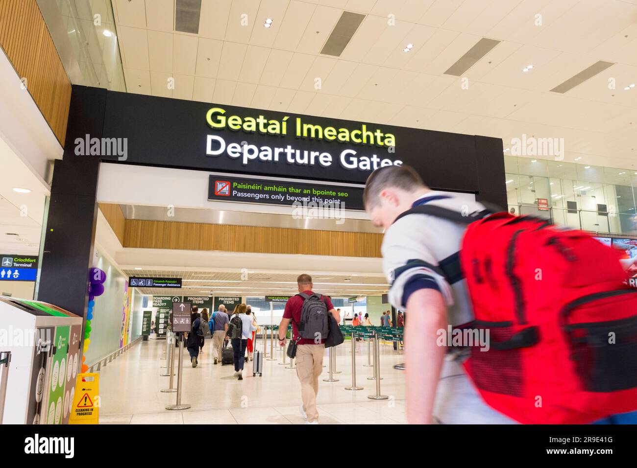 Departure gates. Dublin Airport, terminal one, Ireland Stock Photo - Alamy