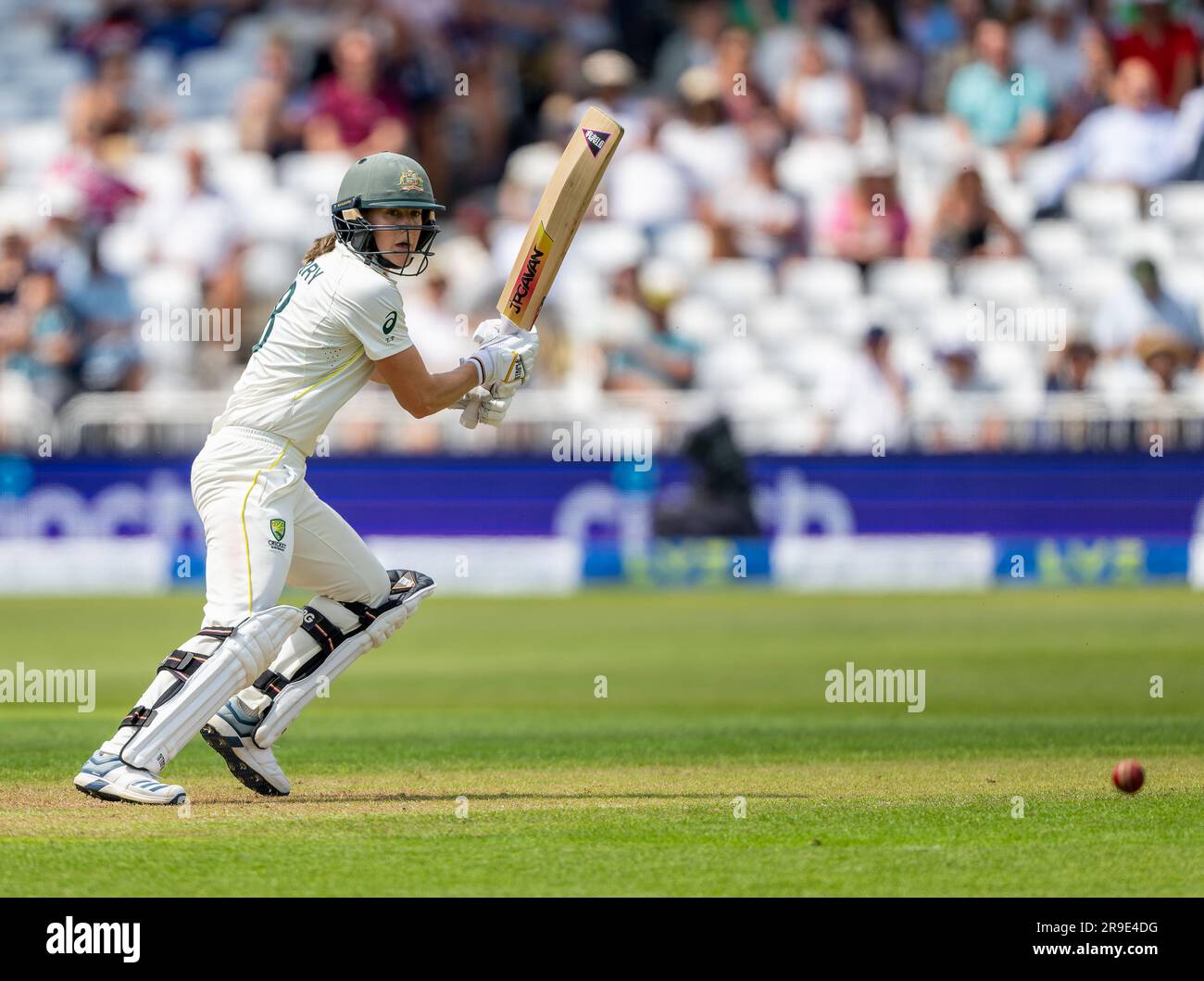 Ellyse Perry batting for Australia against England on day one of the ...