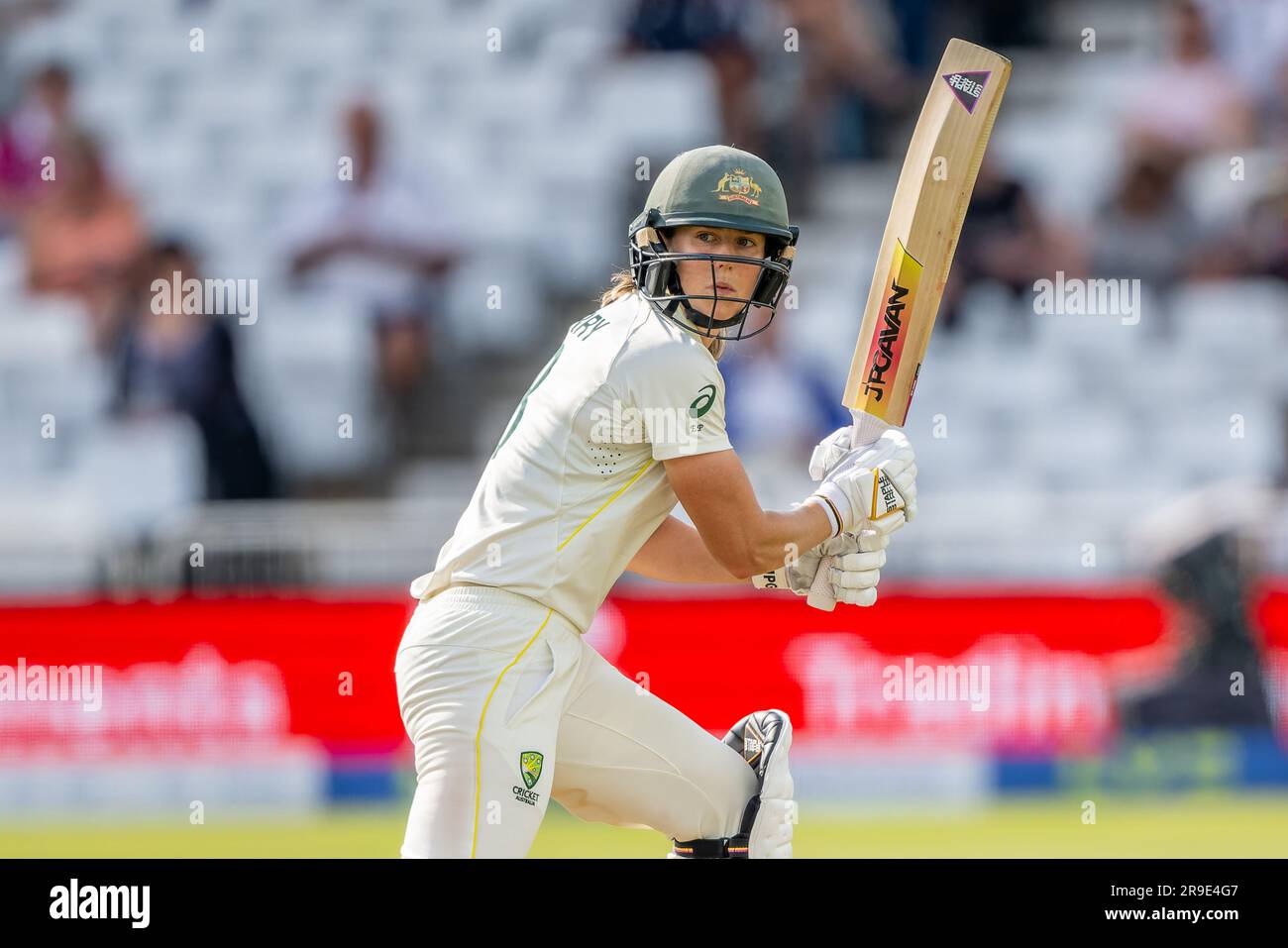 Ellyse Perry batting for Australia against England on day one of the ...