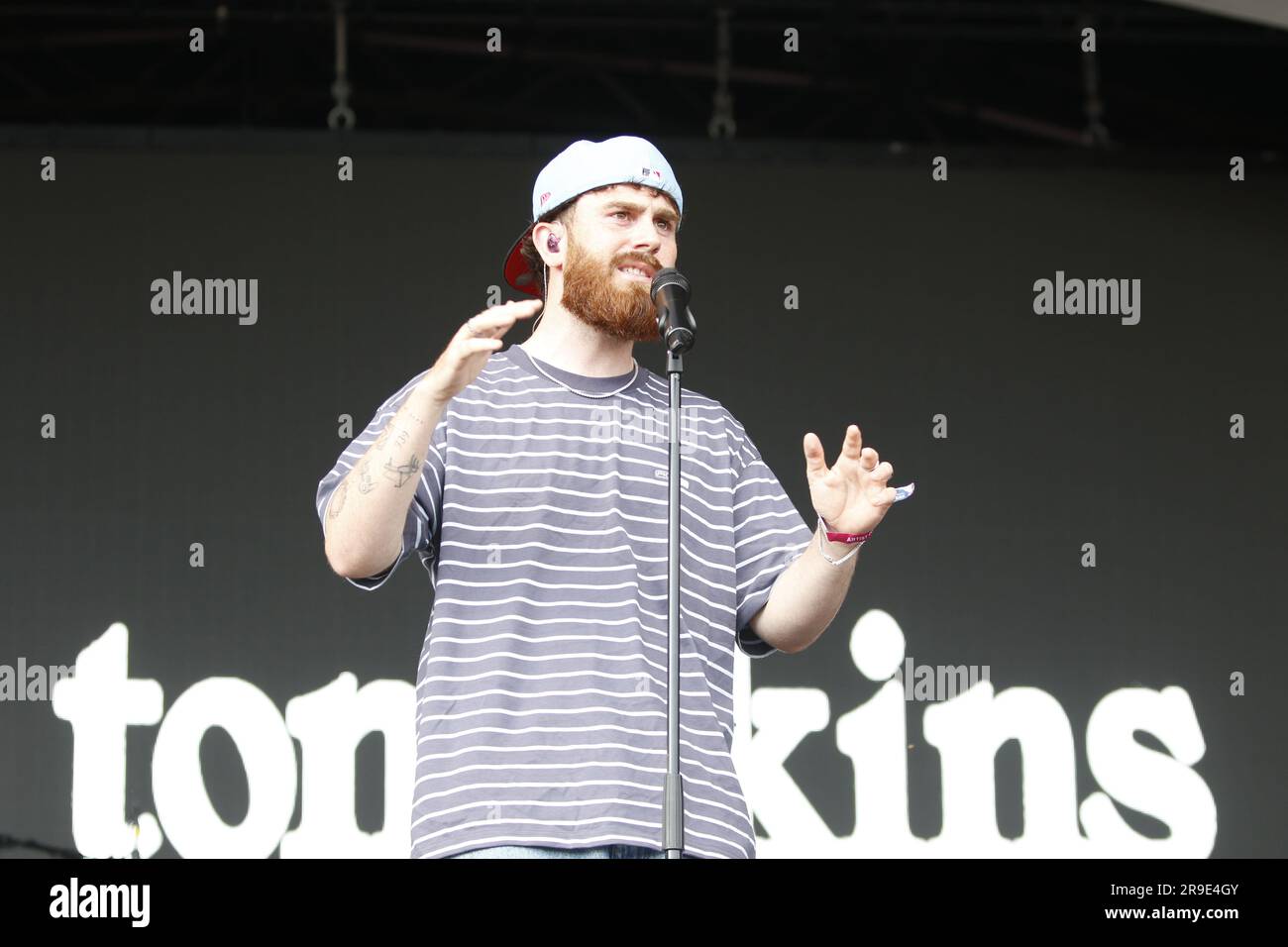 24th June 2023 London UK Sam Thompkins performs at Day Two of American ...