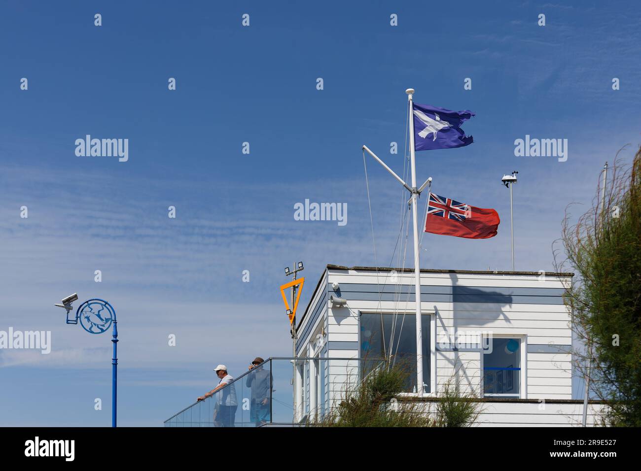 Bognor Regis, West Sussex, UK - June 25. View of Felpham Sailing Club ...