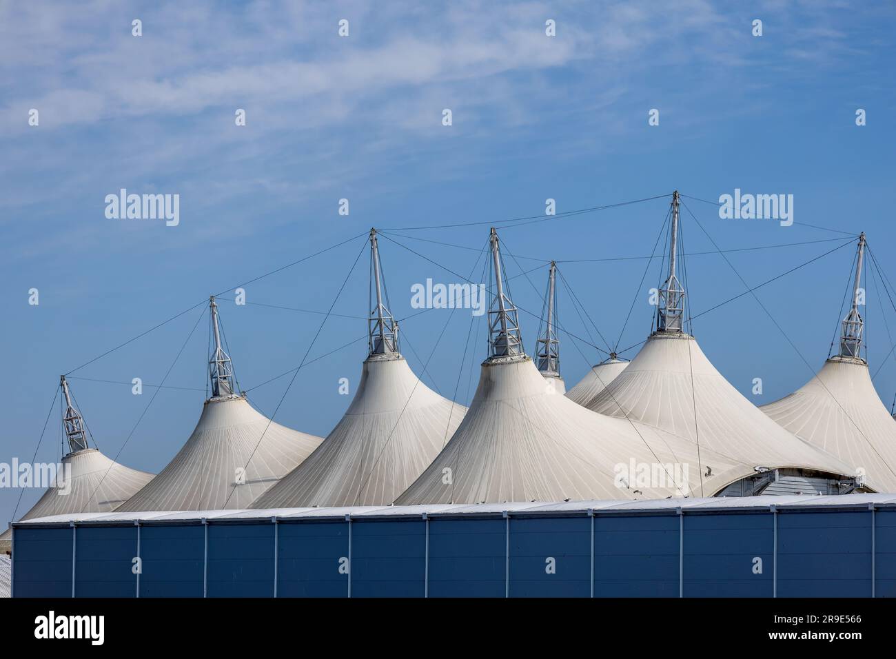 Bognor Regis, West Sussex, UK - June 25. Roof of the Butlins building ...