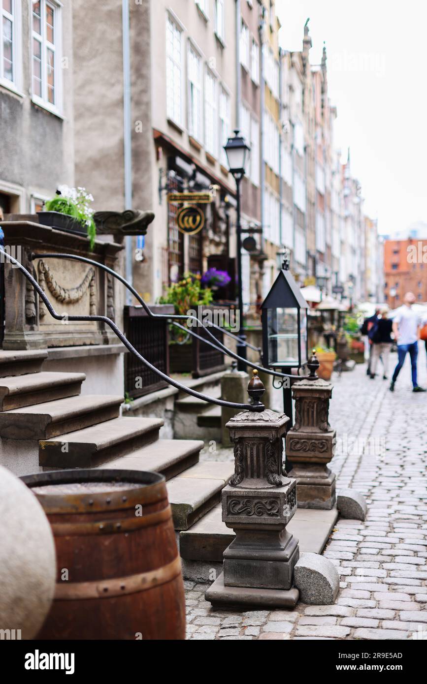 Gdansk, Poland: 23 of June 2023: - Example of stoop (small porch) in ...