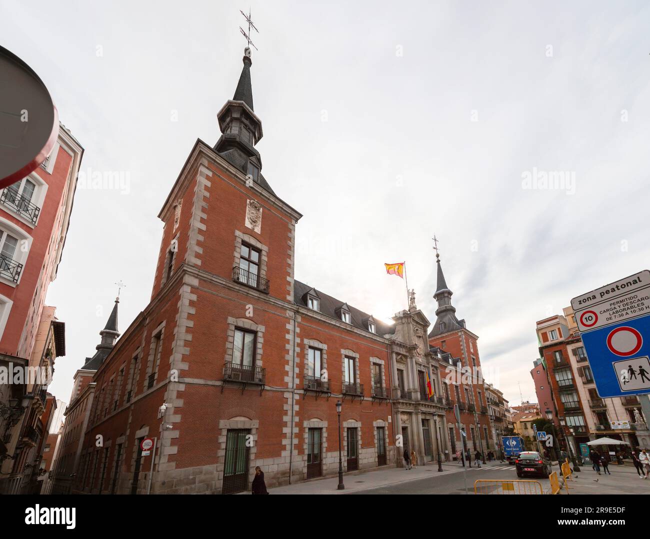 Madrid, Spain - FEB 16, 2022: Exterior view of the Spanish Ministry of ...