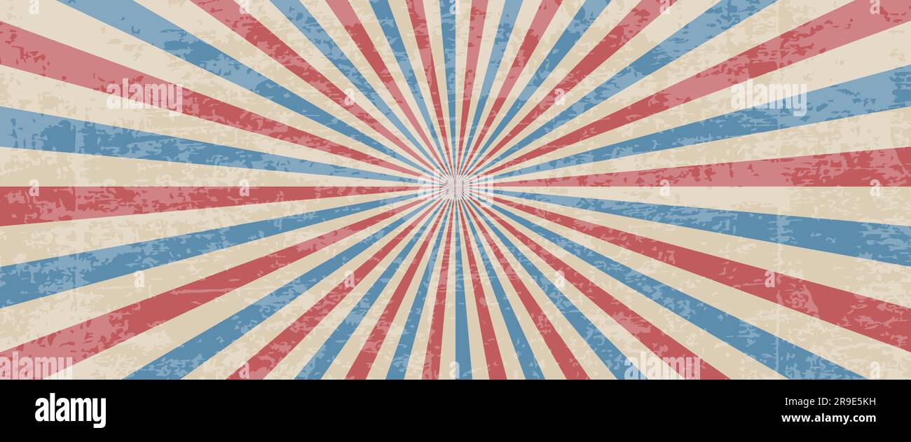 USA flag vintage grunge shabby retro horizontal poster background with ...