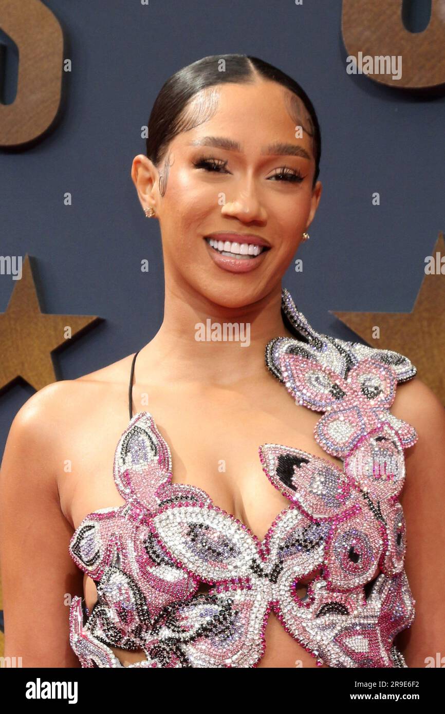 Los Angeles, CA. 25th June, 2023. BIA at arrivals for BET Awards - Part 1, LA Live, Los Angeles ...