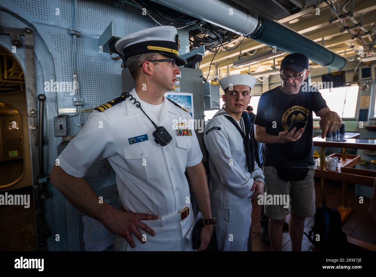 The pride of the American Navy, the most modern nuclear-powered ...