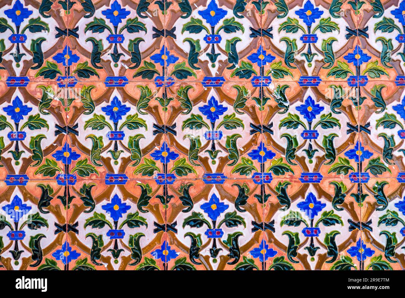 Moorish islamic tile design close up texture background found in the ...