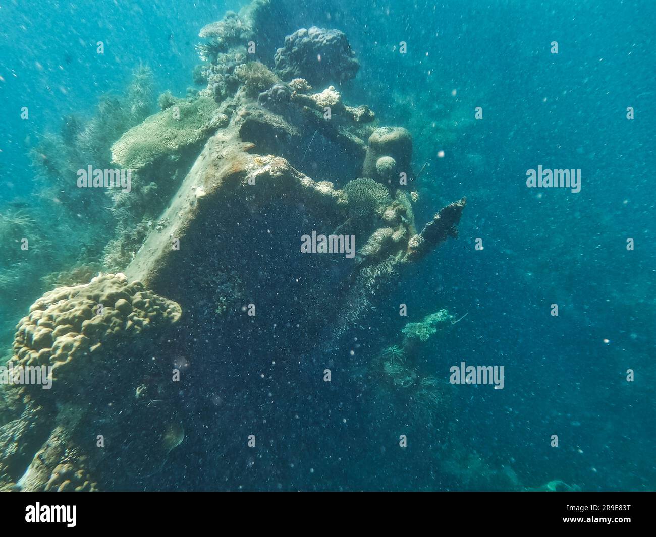 Japanese shipwreck, Coron islands, Palawan, Philippines, Asia Stock ...