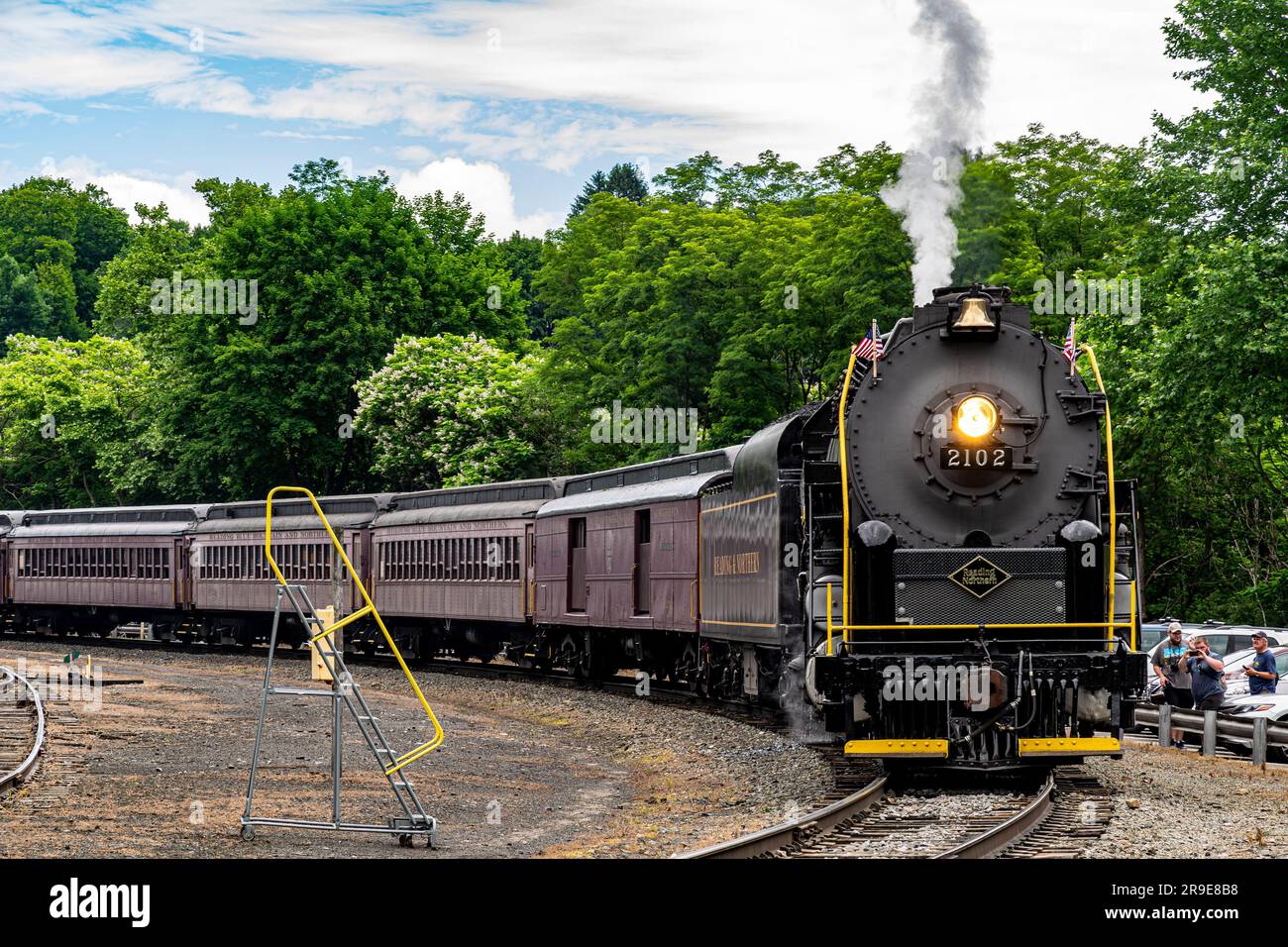 Jim Thorpe, Pennsylvania, July 2, 2022 - A View of A Restored Steam ...