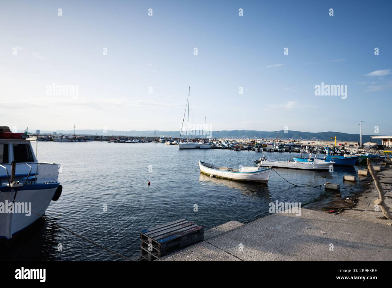 View of the port of Nessebar, Bulgaria Stock Photo - Alamy
