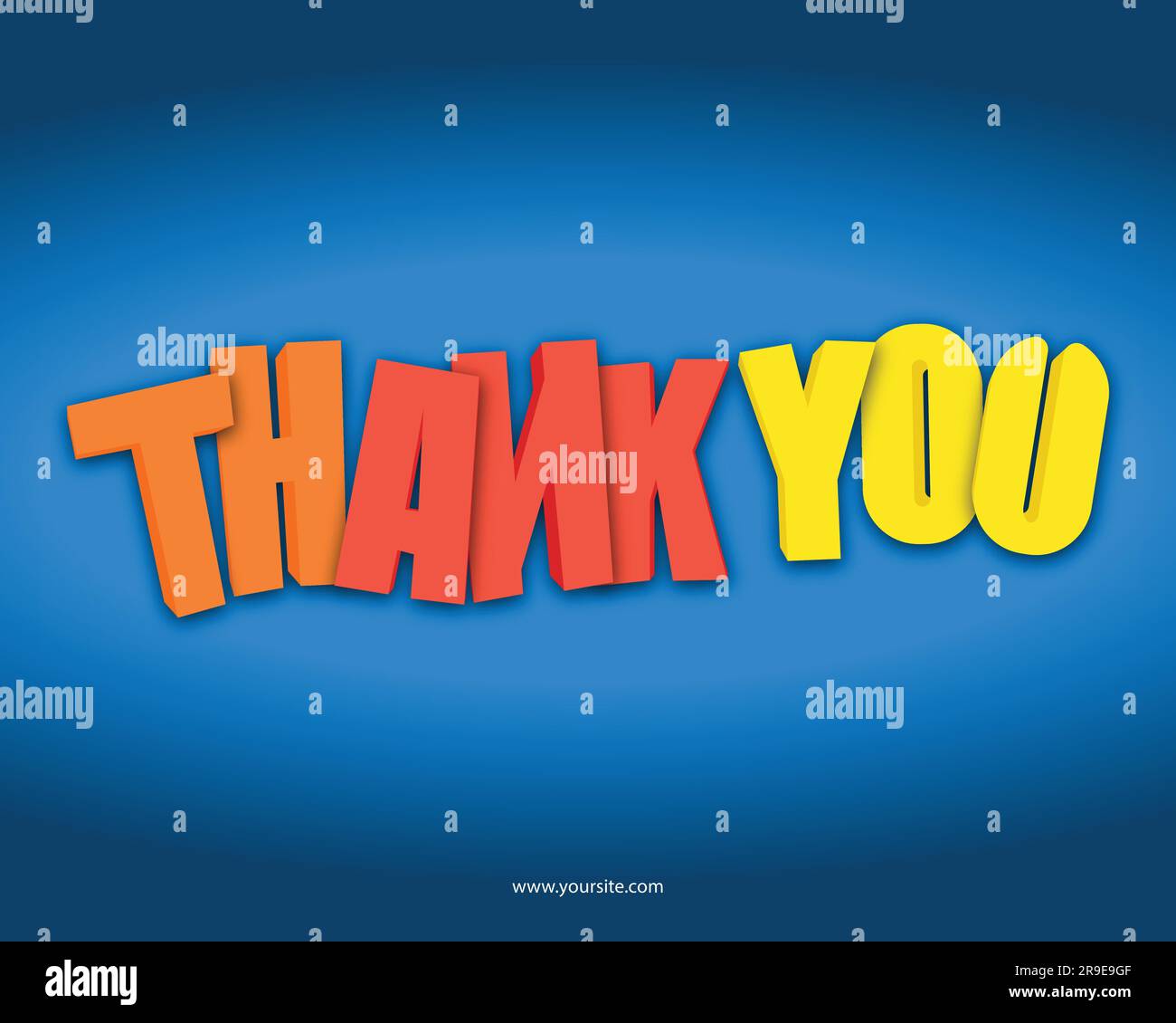 A Thank You Card Design Adorned with Graphic Elements and Artful 'Thank ...