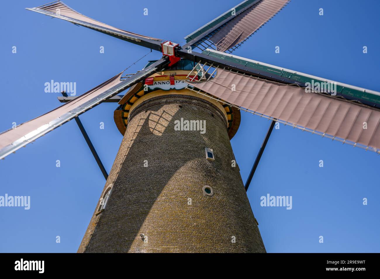 Wind turbines on the beach Stock Photo - Alamy