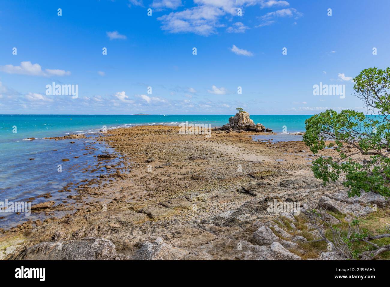 Sea stack at Rocher a la voile (Sailing Rock), historical landmark at ...