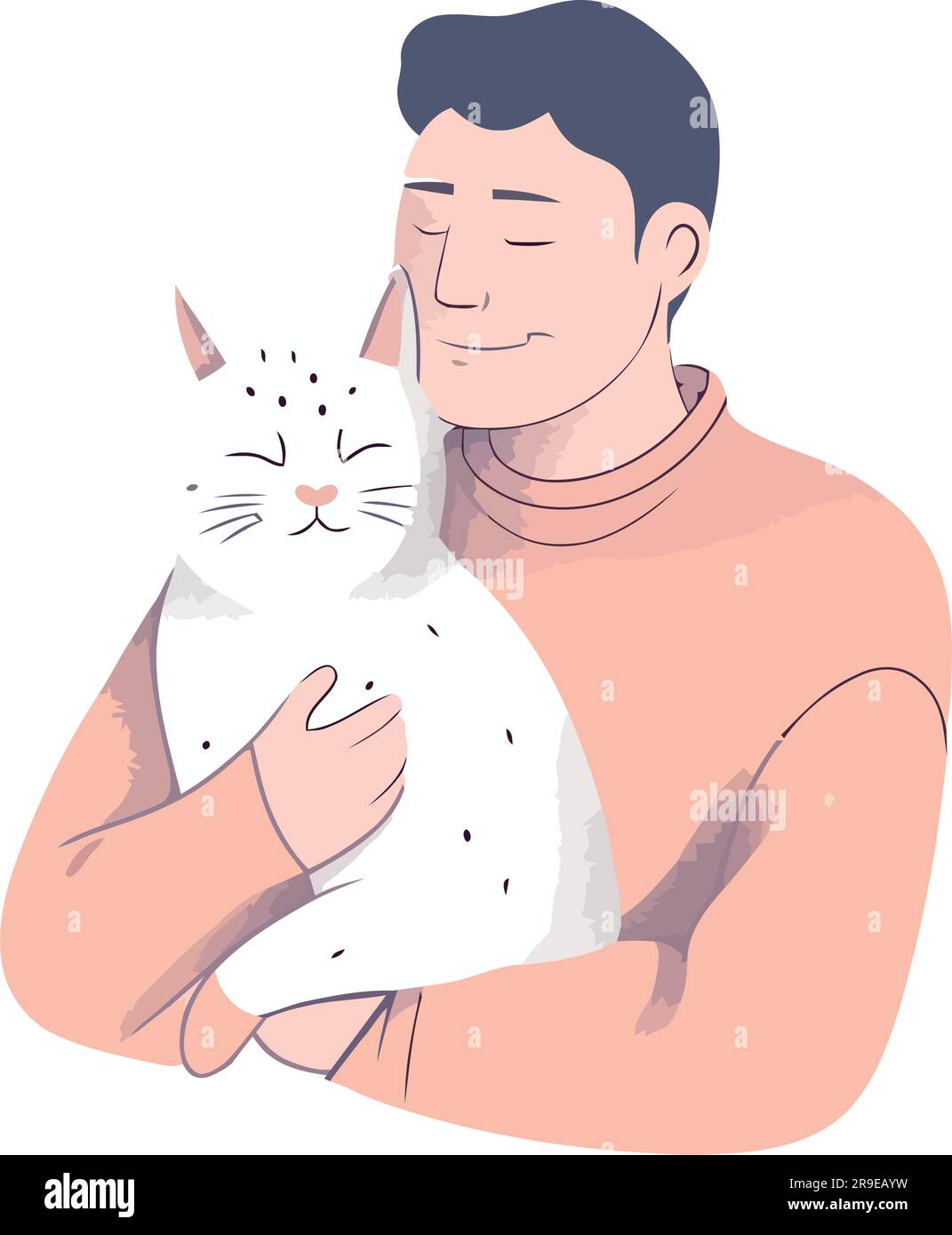 Person hugging dog Cut Out Stock Images & Pictures - Alamy