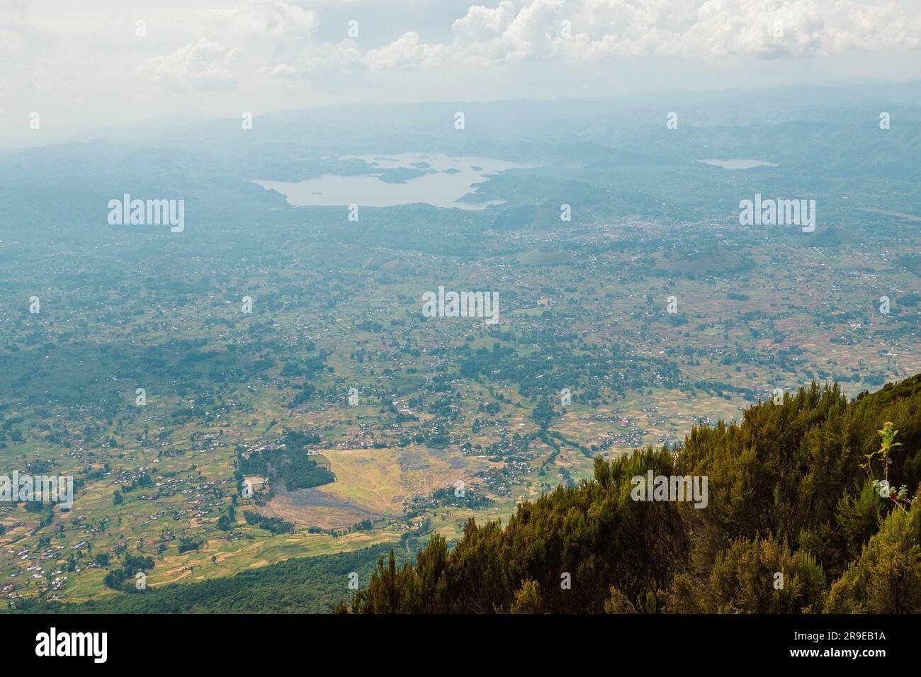 Aerial view of Lake Mutanda in Kisoro Uganda Stock Photo - Alamy