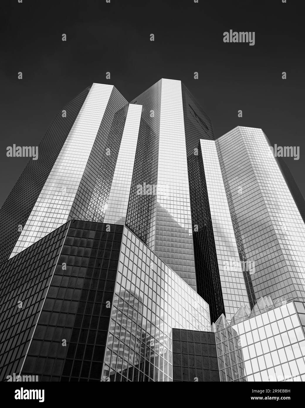 Modern skyscrapers. Black and white Stock Photo - Alamy