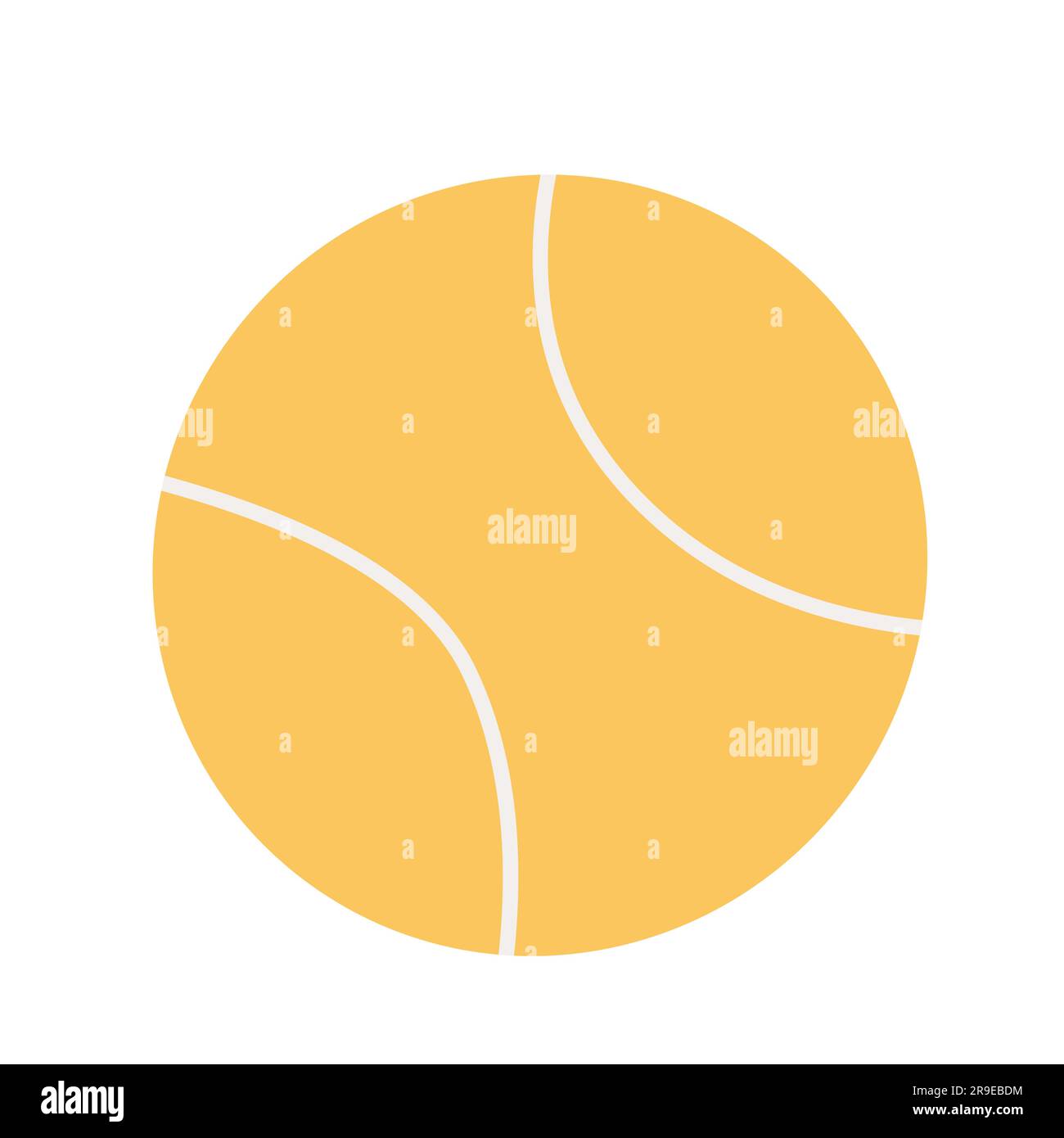 flat icon tennis ball in a white background Stock Vector Image & Art ...