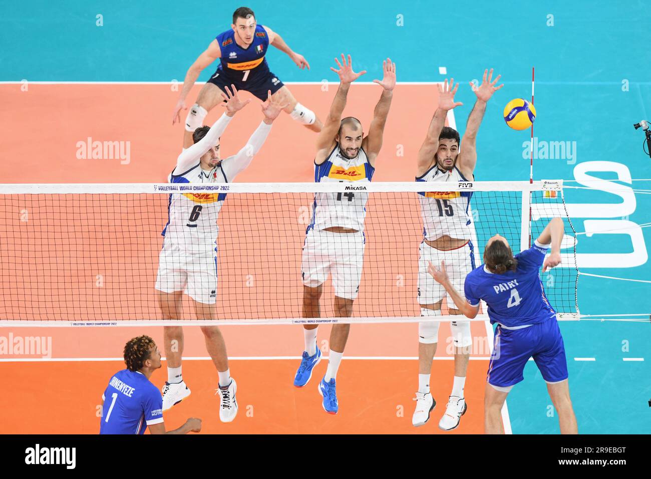 Simone Gianelli, Gianluca Galassi, Daniele Lavia (Italy); Jean Patry ...