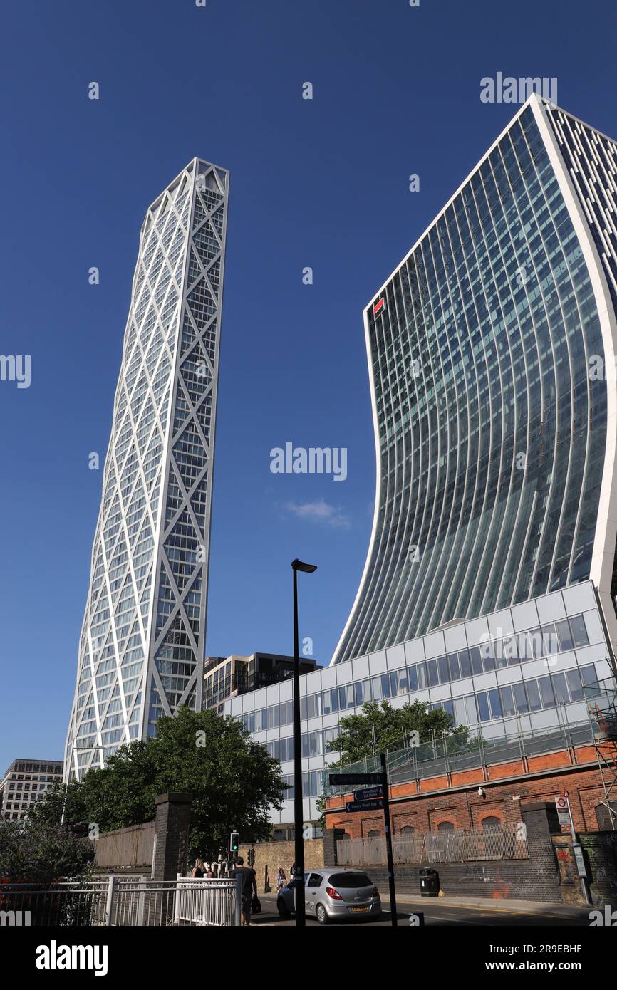Newfoundland Tower and One Bank Street London docklands July 2022 Stock ...