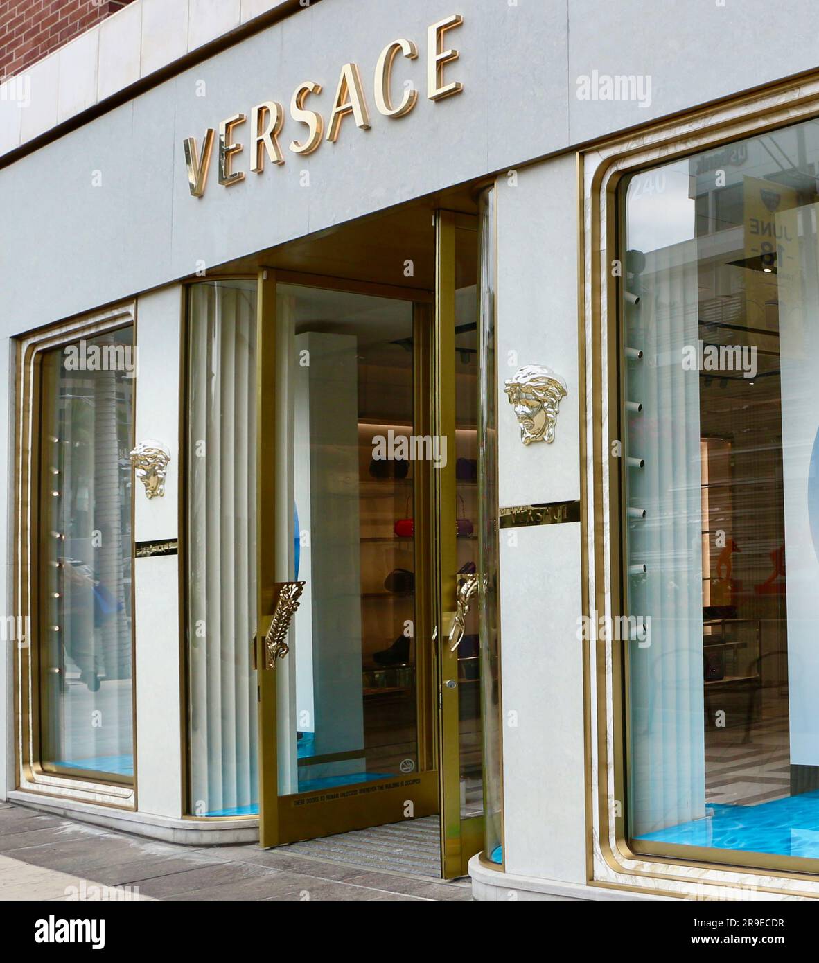 Versace shop front and sign Rodeo Drive Beverly Hills Los Angeles ...