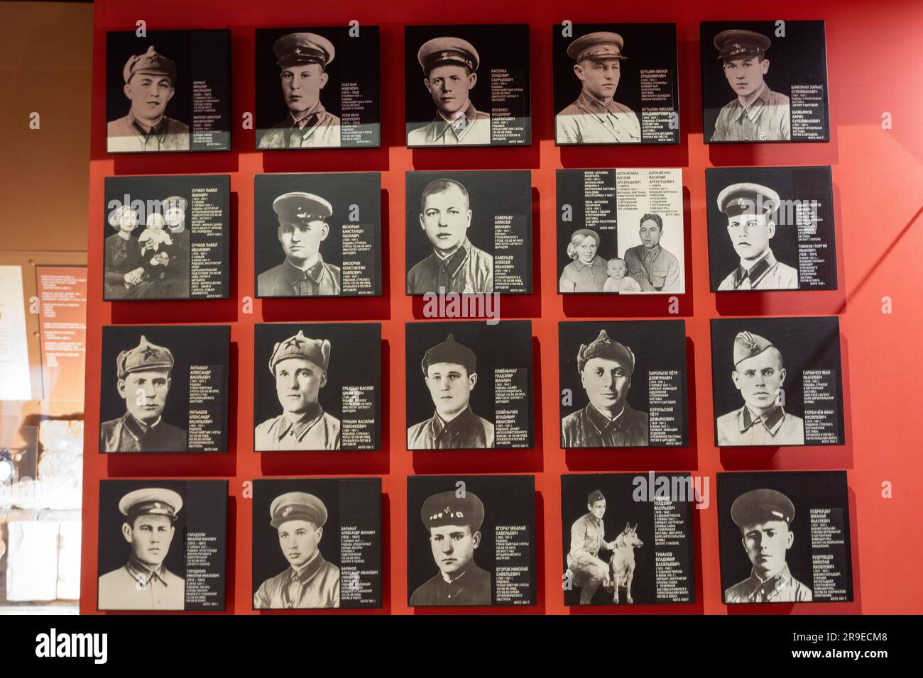 Brest, Belarus - April 14, 2023: Old museum photographs of WWII ...