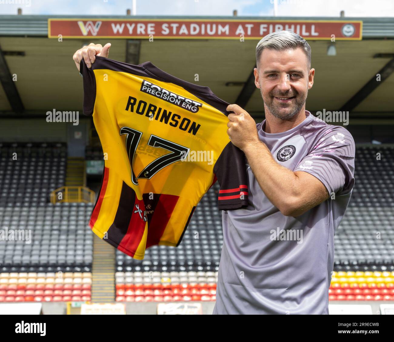 New signing Scott Robinson. Partick Thistle secure new naming rights ...