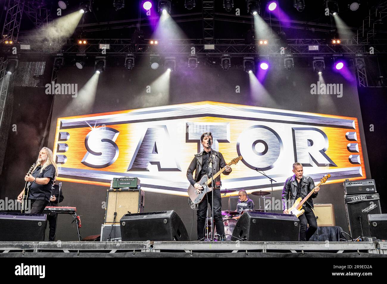 Oslo, Norway. 21st, June 2023. The Swedish rock band Sator performs a ...