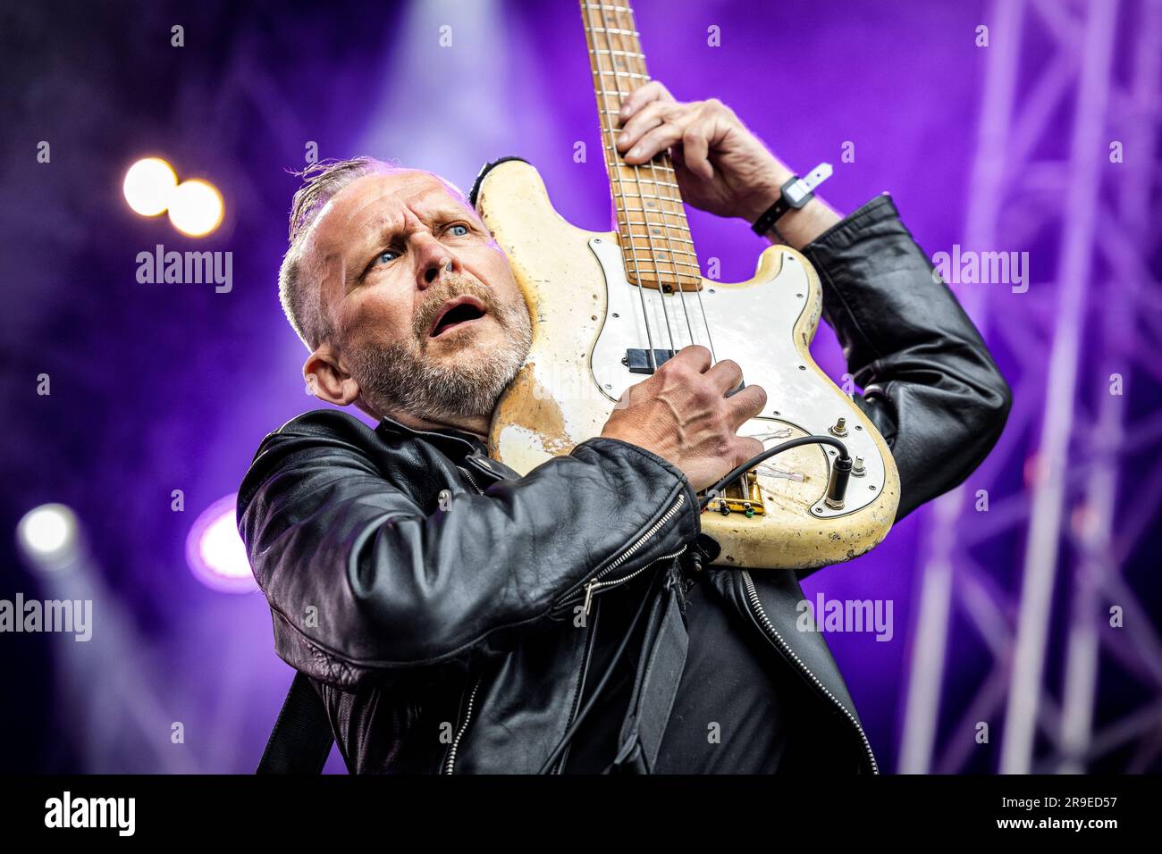Oslo, Norway. 21st, June 2023. The Swedish rock band Sator performs a ...