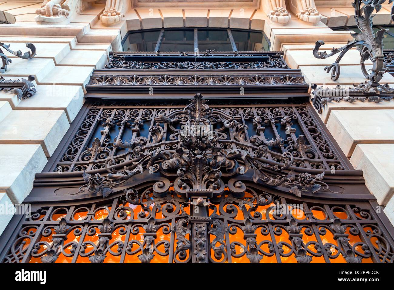 Old and beautiful ornate door, classic architectural detail Stock Photo ...