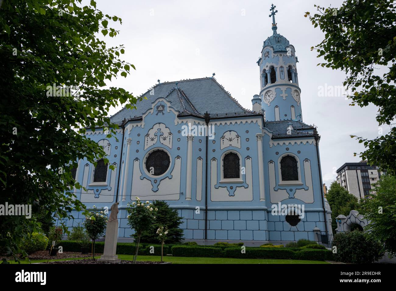 The Blue Church (Church of Saint Elizabeth) in Bratislava, Slovakia ...