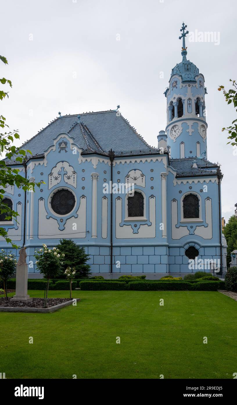 The Blue Church (Church of Saint Elizabeth) in Bratislava, Slovakia ...