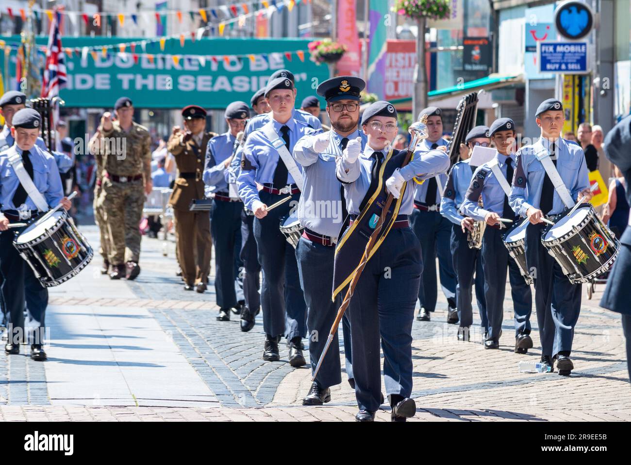 1312 City of Southend on Sea Squadron Air Cadets band at an Armed ...